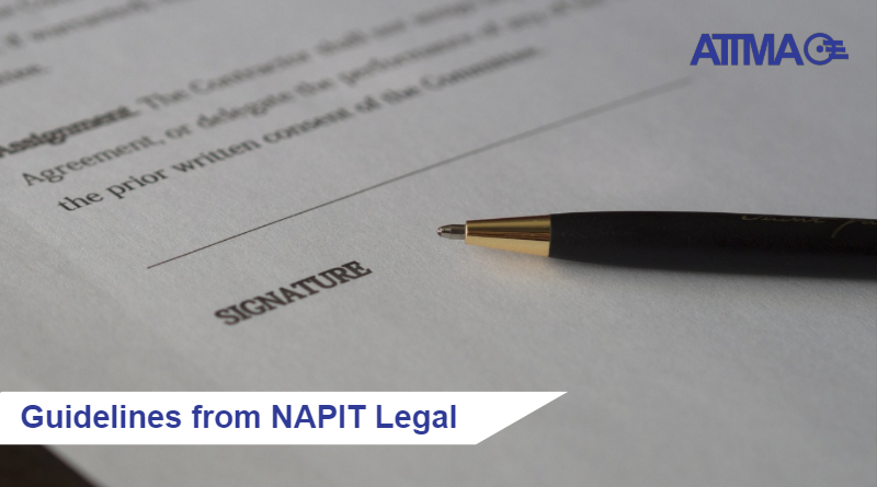 ATTMA | NAPIT Legal Release Guidance for Payment Terms