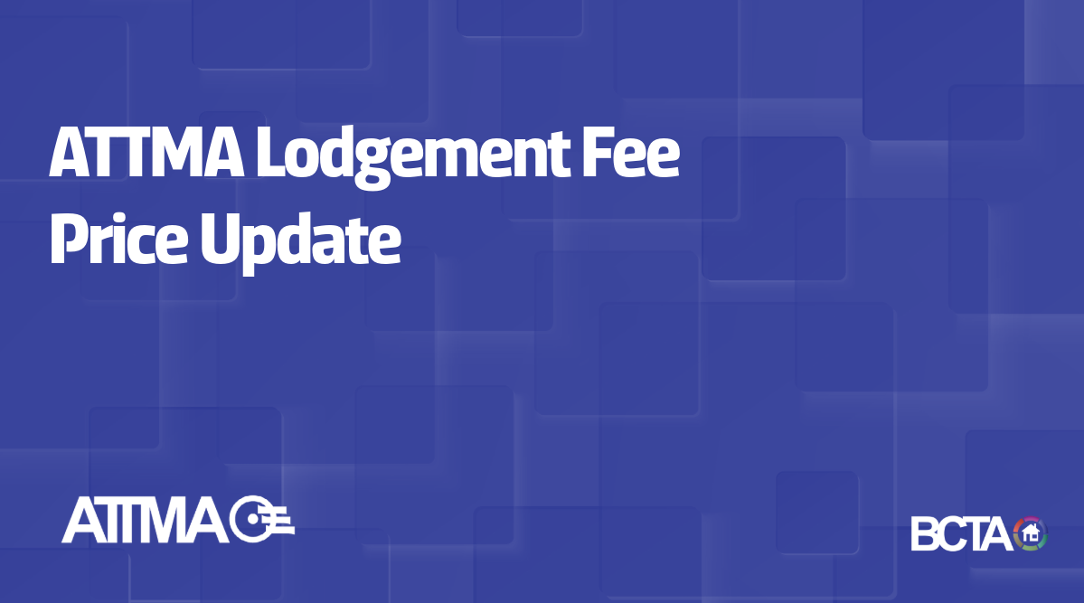ATTMA | ATTMA Announces Lodgement Fee Update