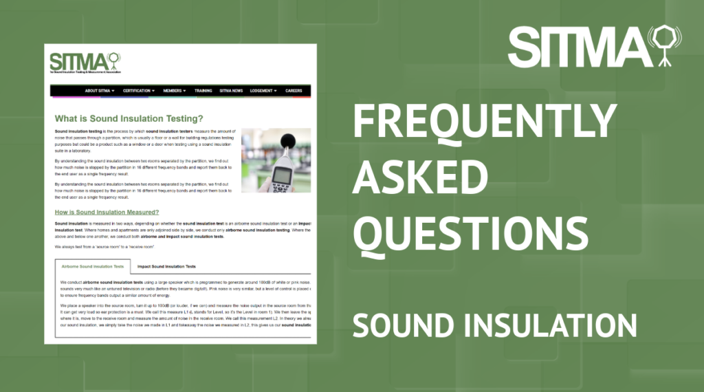 SITMA | Homepage | Sound Insulation Testing