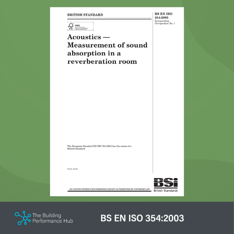 Sound Insulation BS EN ISO 354:2003 | The Building Performance Hub